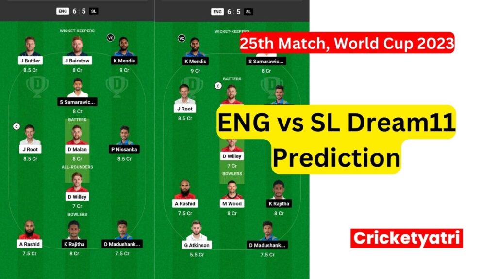 ENG vs SL Dream11 Prediction in Hindi, Dream11 Team, Fantasy Cricket, Pitch Report, 25th Match ...