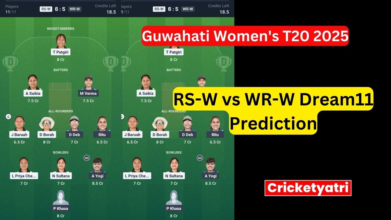 RS-W vs WR-W Dream11 Prediction in Hindi, Fantasy Cricket, Pitch Report, Dream11 Team, T20 Match ...